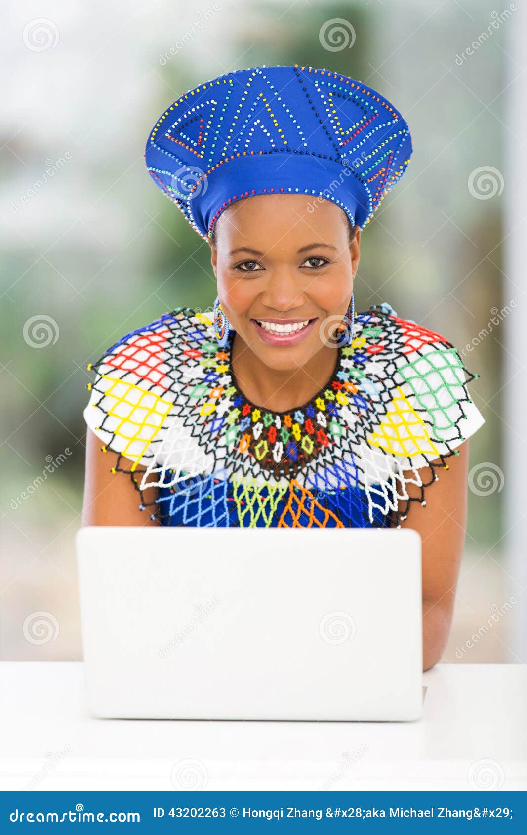 African woman laptop stock image. Image of adult, adorable - 43202263