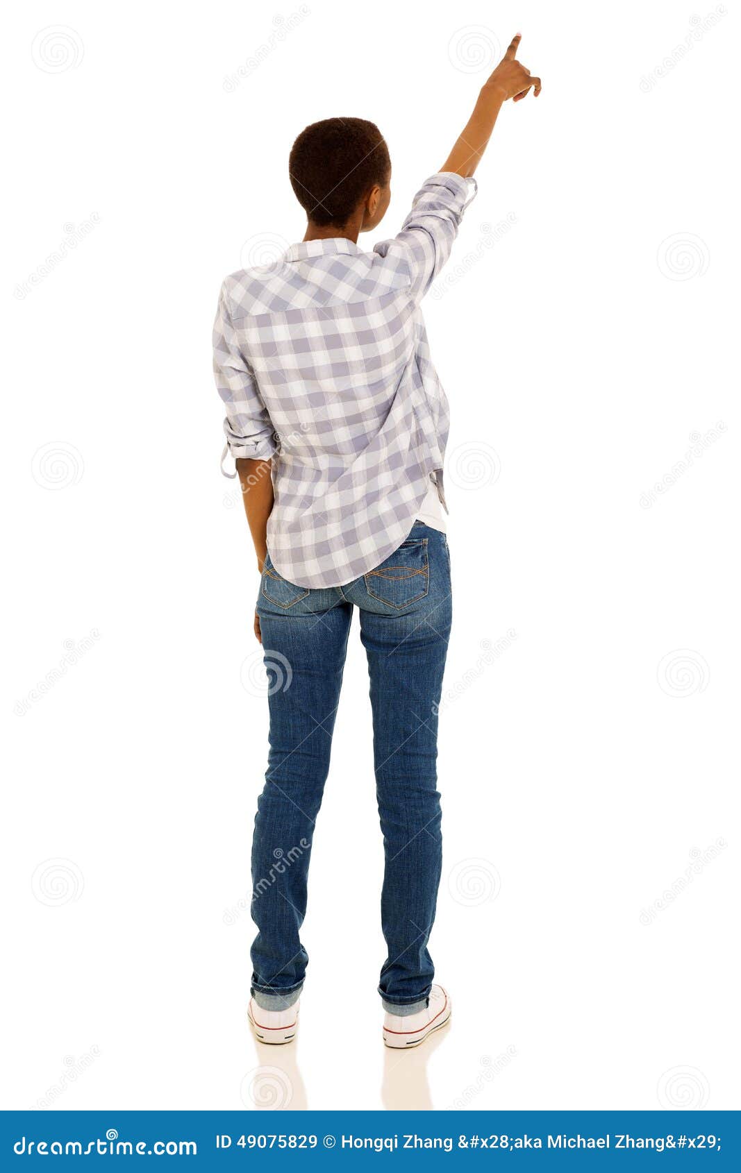 African woman pointing stock image. Image of model, african - 49075829