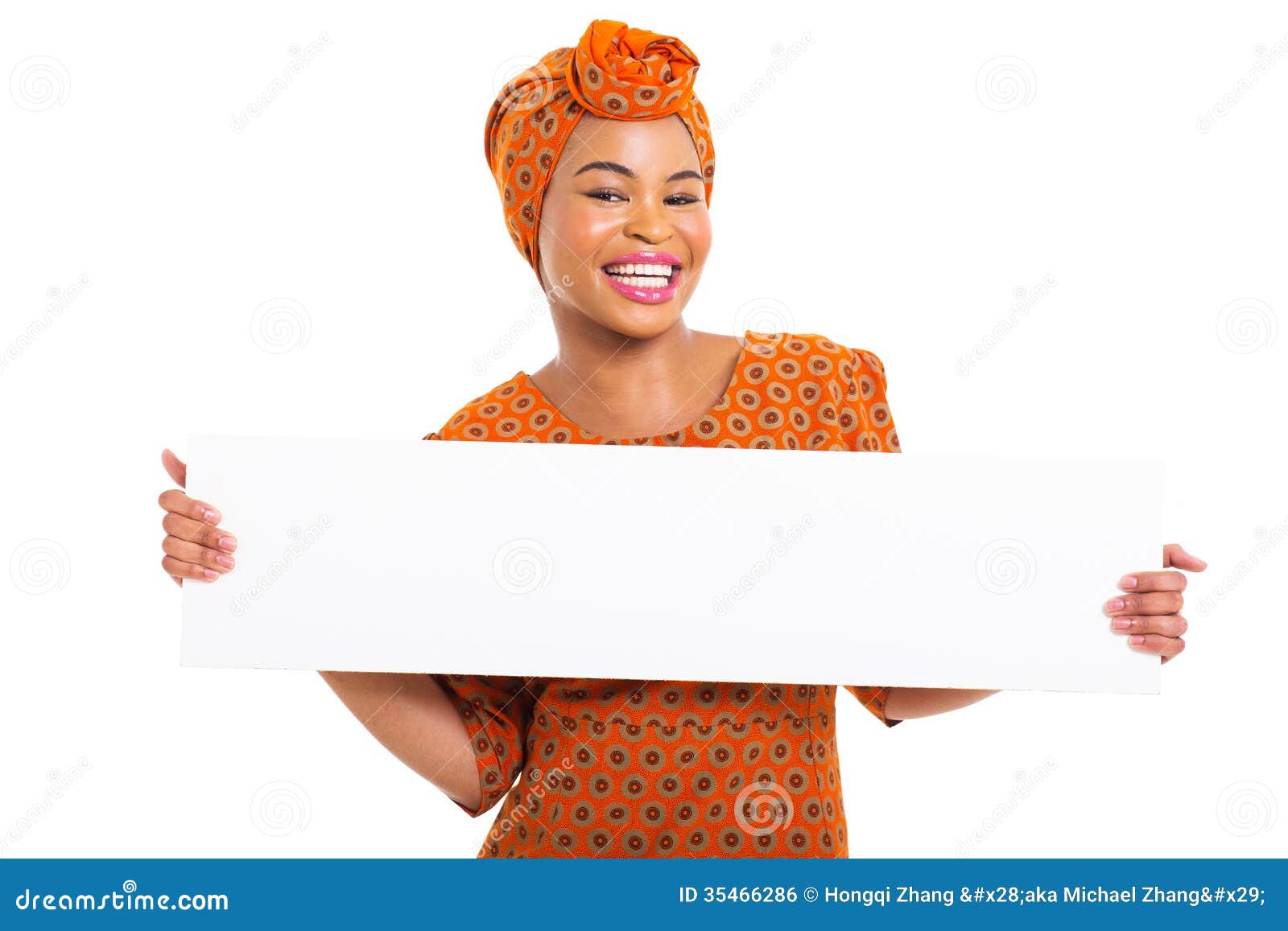 African woman presenting stock photo. Image of ethnicity - 35466286