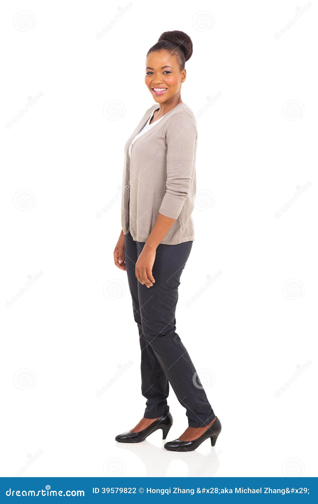 African woman side view stock photo. Image of casual - 39579822