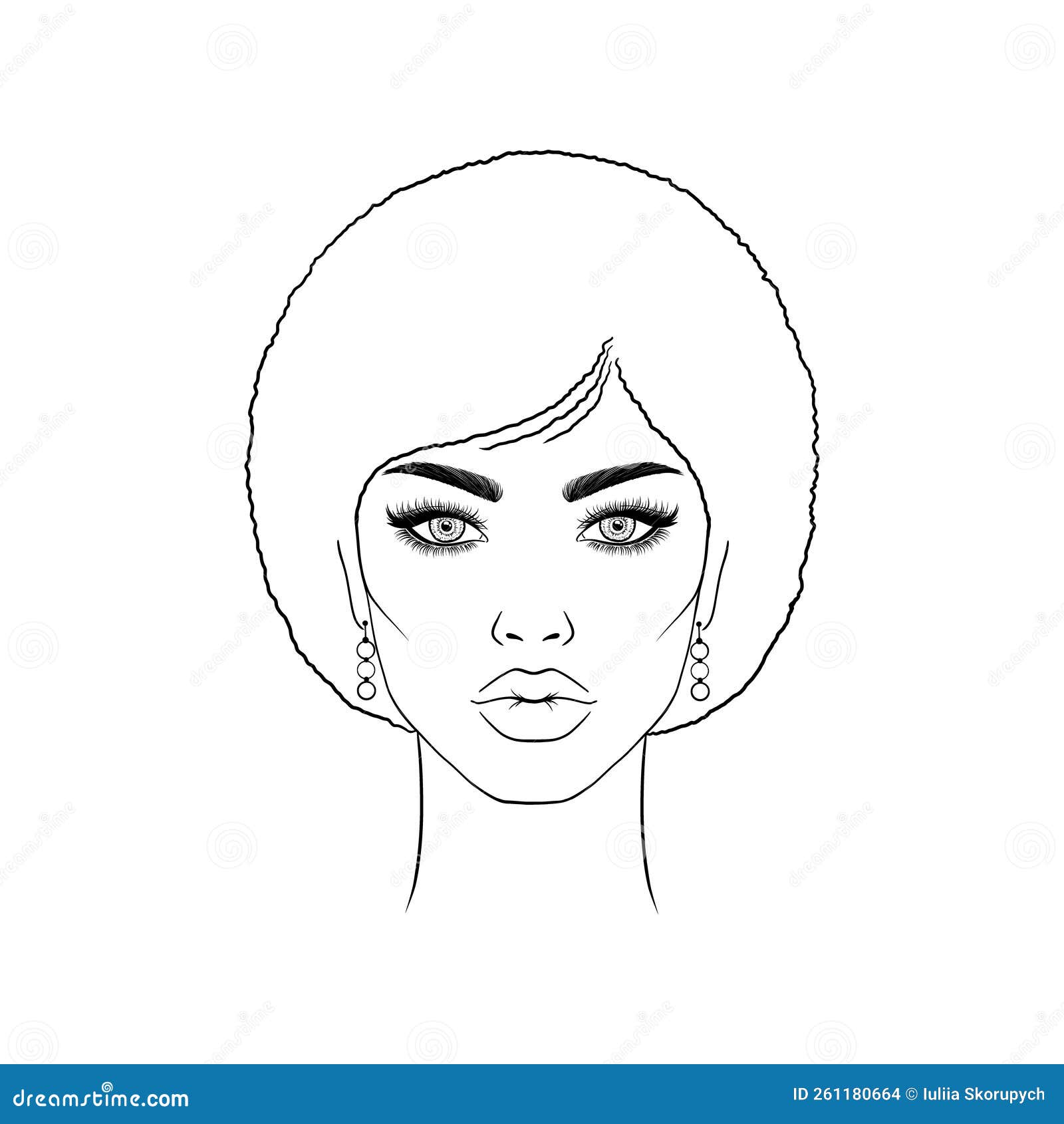 African woman sketch stock vector. Illustration of lips - 261180664 African woman sketch stock vector. Illustration of lips - 261180664