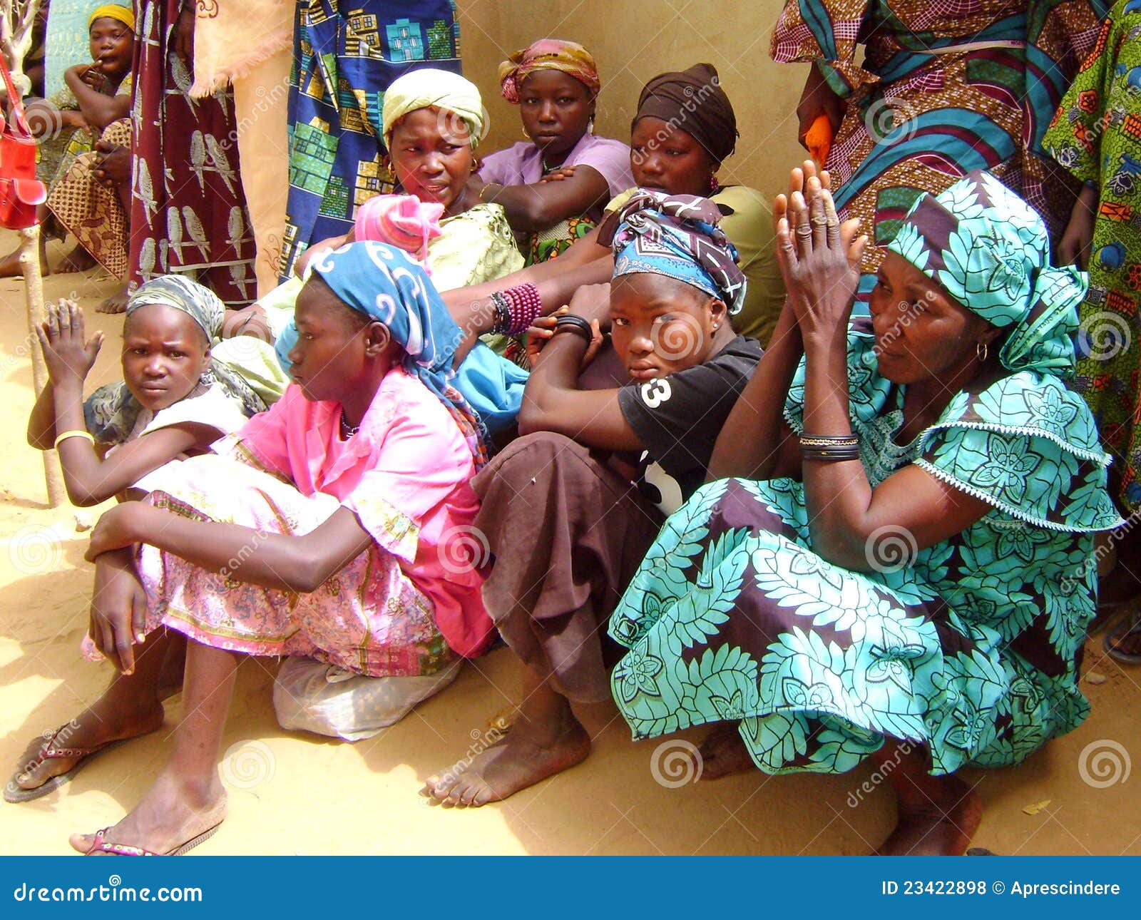 African Tribal Women Giving Birth