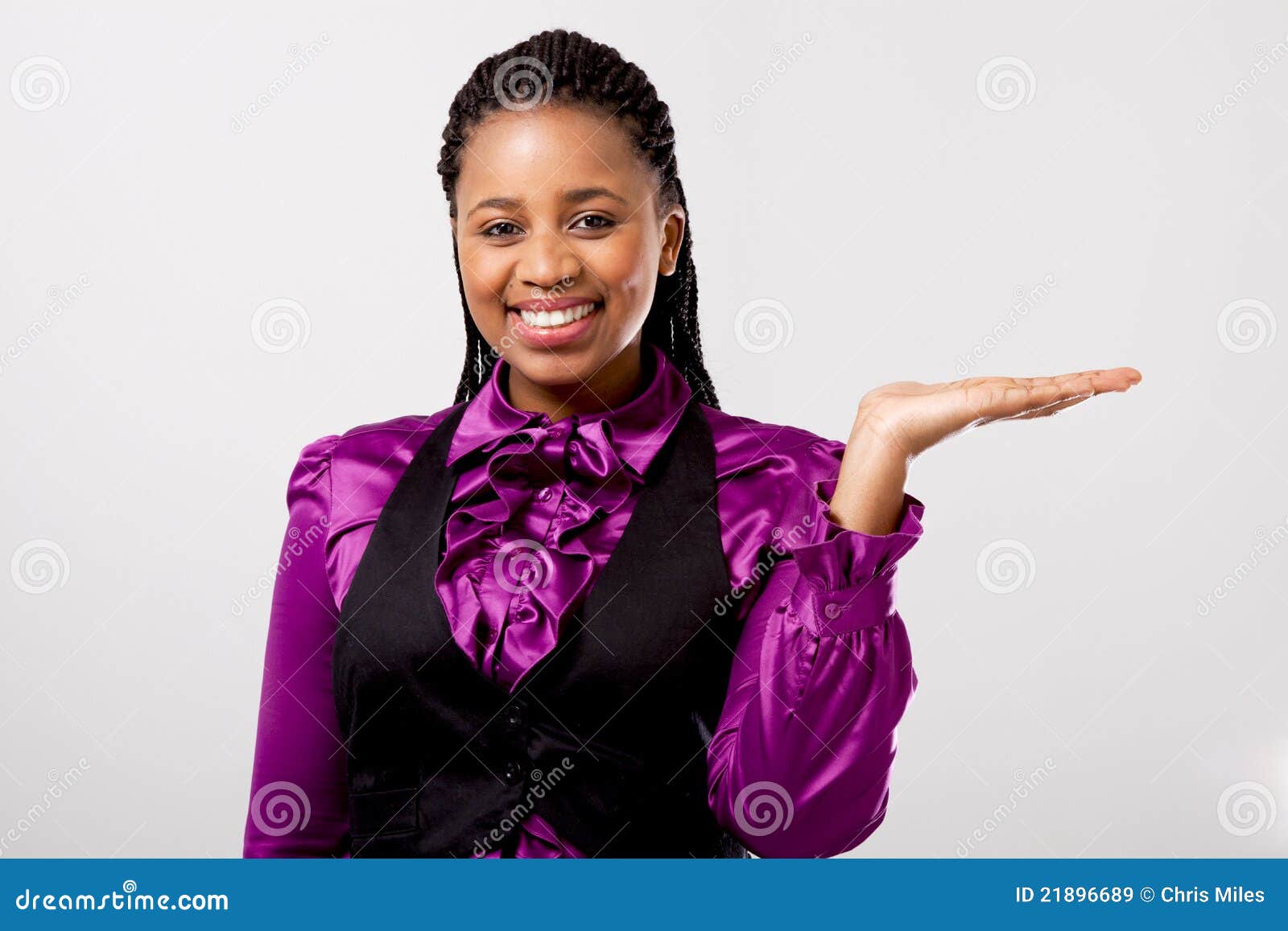 African Women Holding Out Her Hand Stock Image - Image of african ...