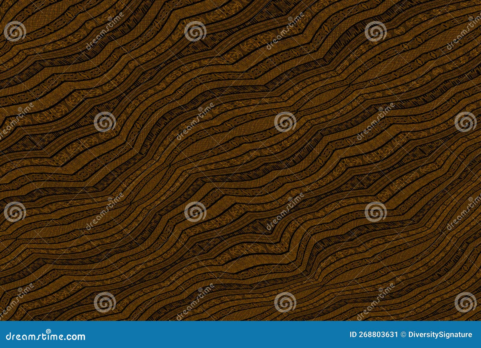 African Wood Texture, Ethnic Design of a Veined Wood, Seamless and ...
