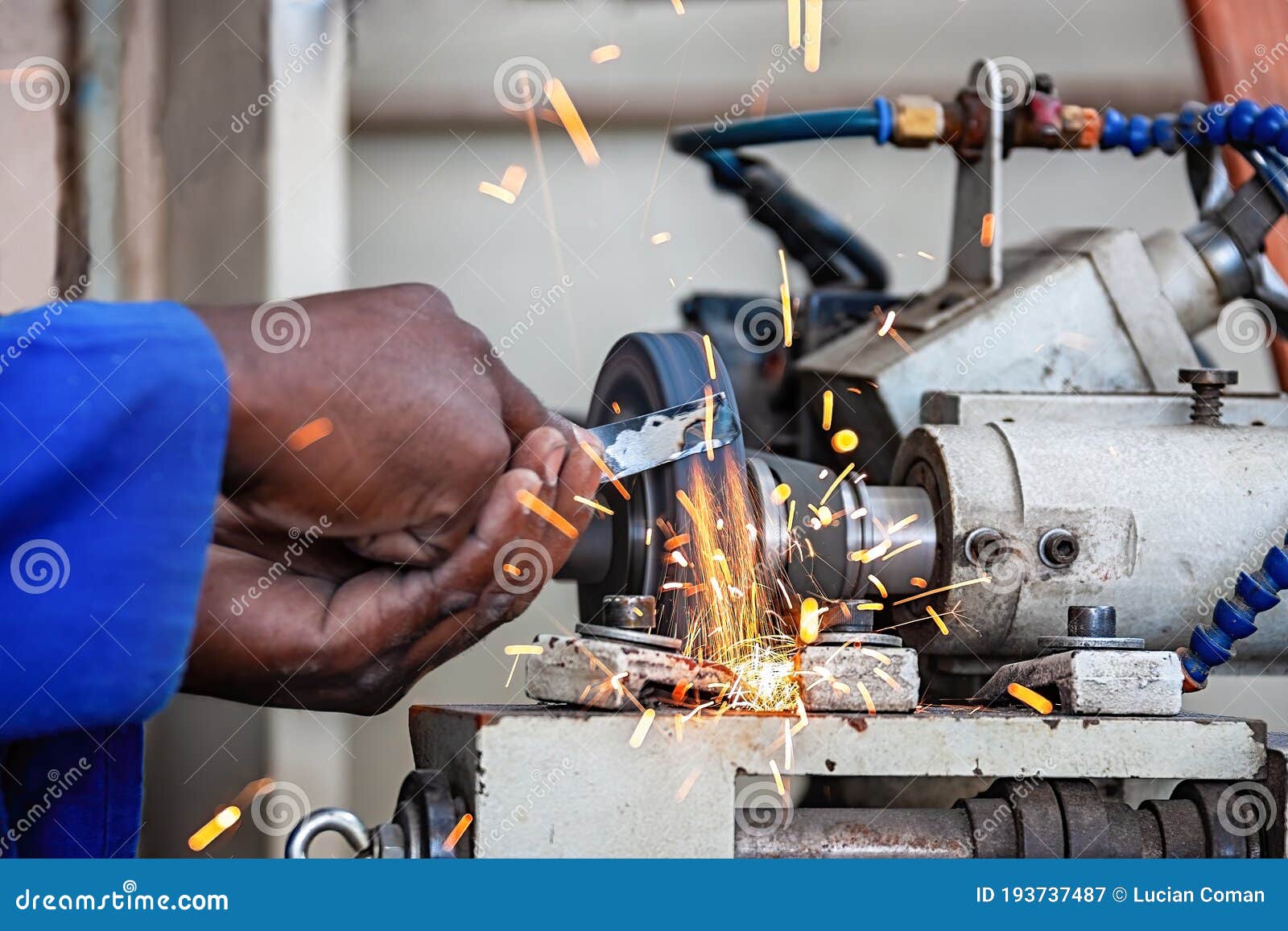 African worker stock image. Image of activity, bench - 193737487