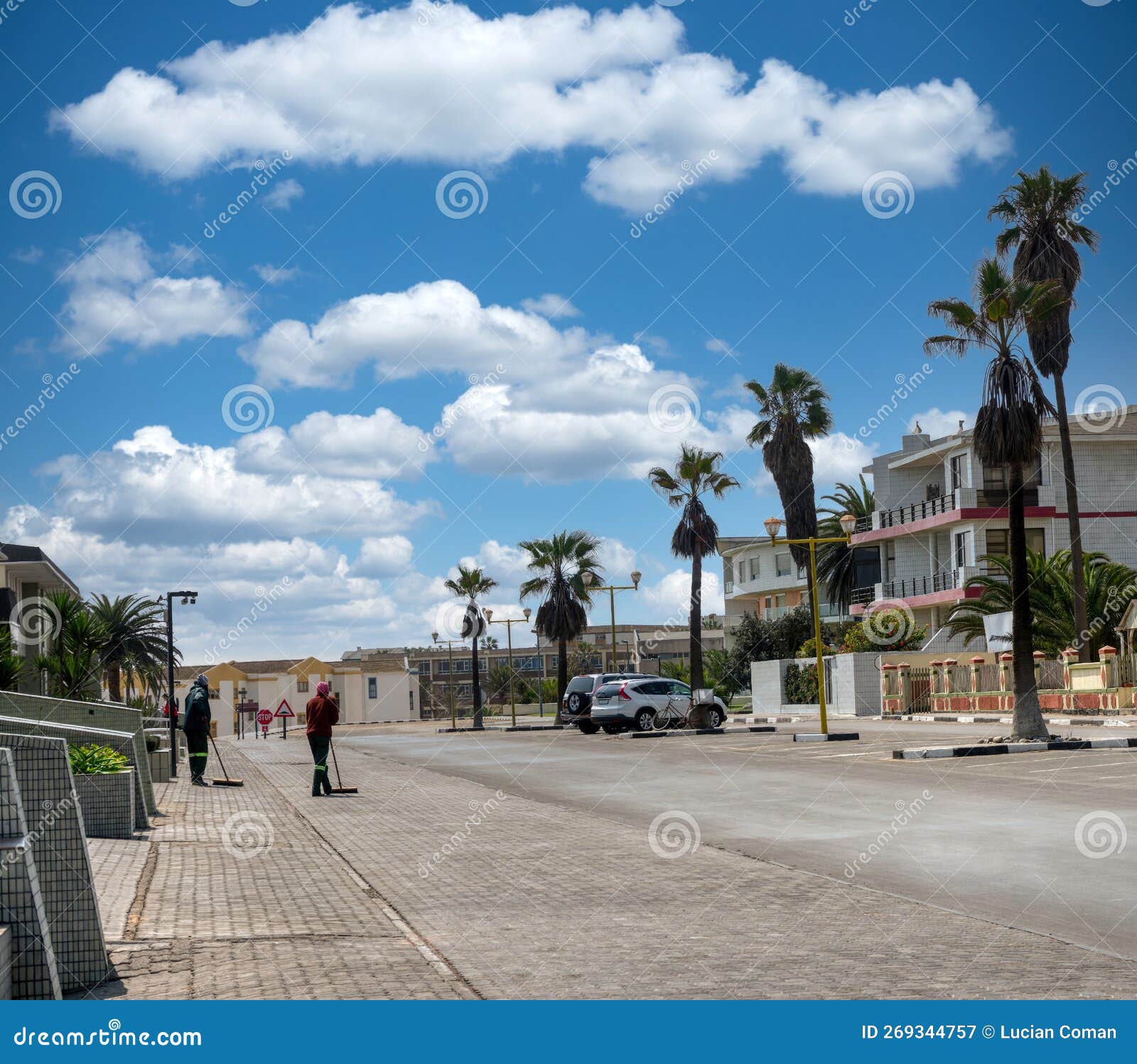 African Workers Cleaning Road Editorial Photography - Image of city ...