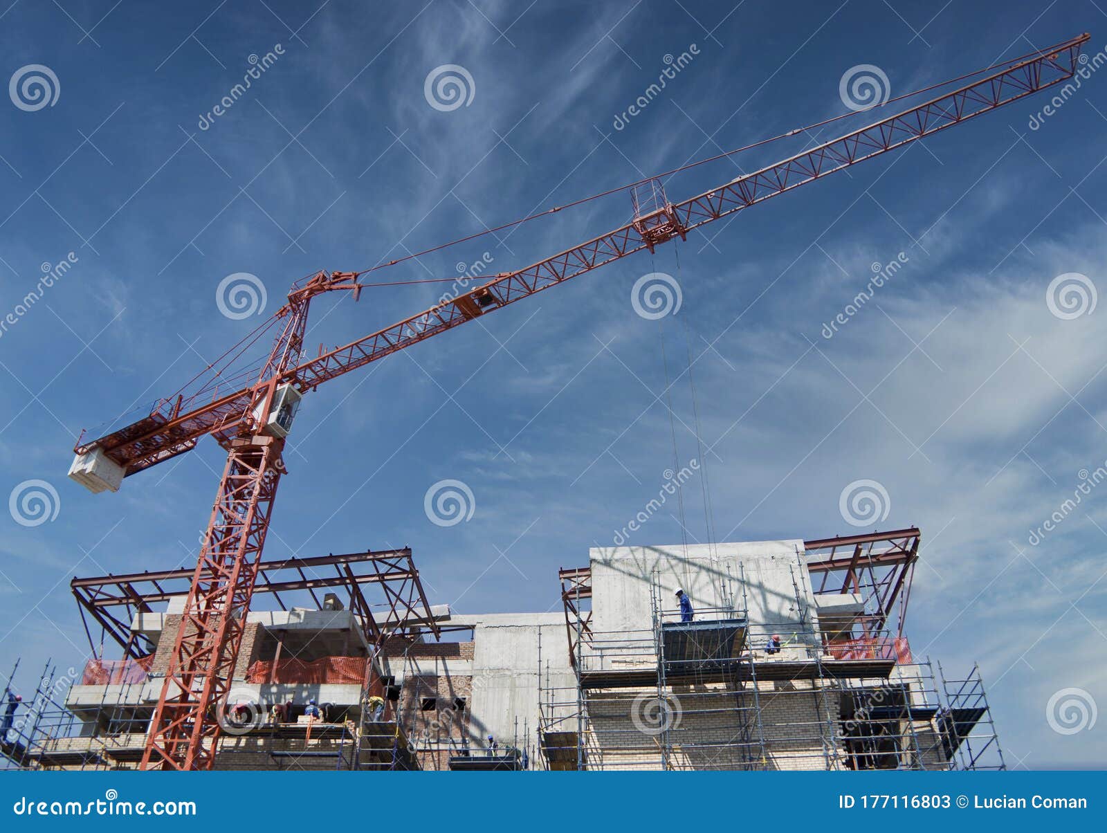 African Workers Construction Editorial Stock Photo - Image of highrise ...