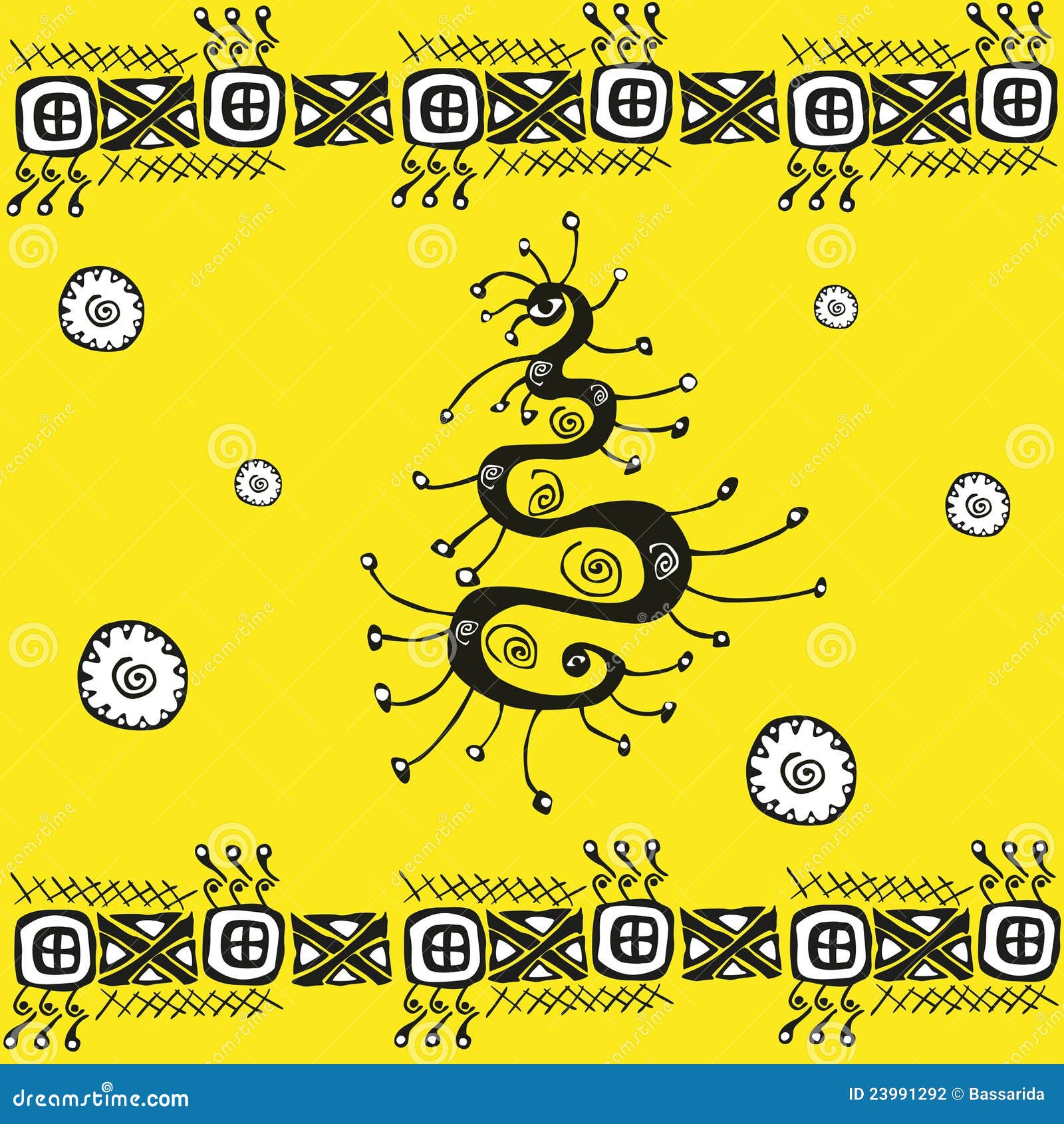 African Map In Yellow Colors Stock Image | CartoonDealer.com #13306615