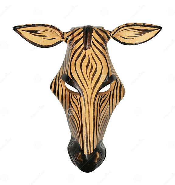 African zebra mask stock photo. Image of handmade, carved - 16504208