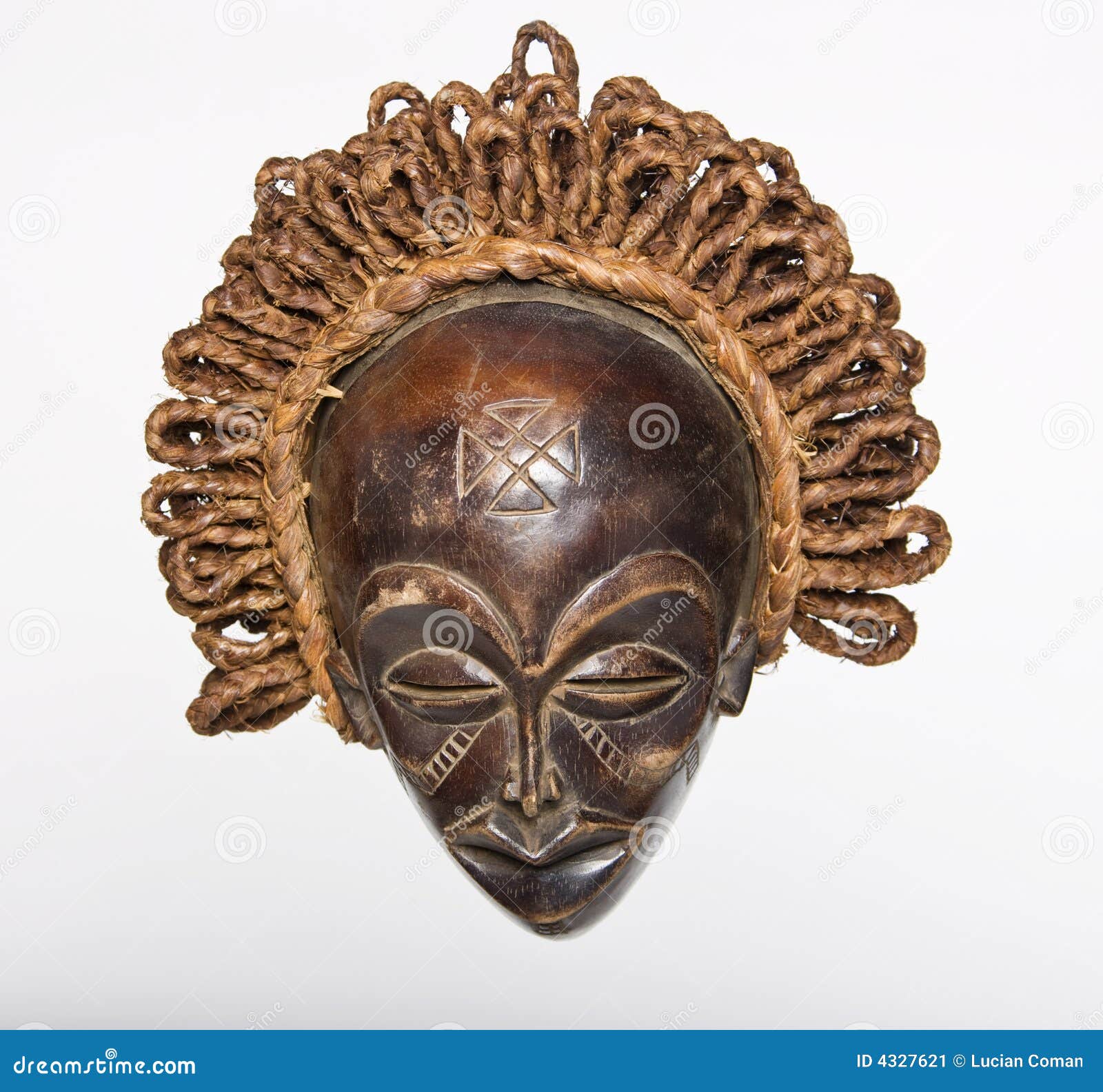 Afrikaans masker stock afbeelding. Image of geïsoleerd - 4327621