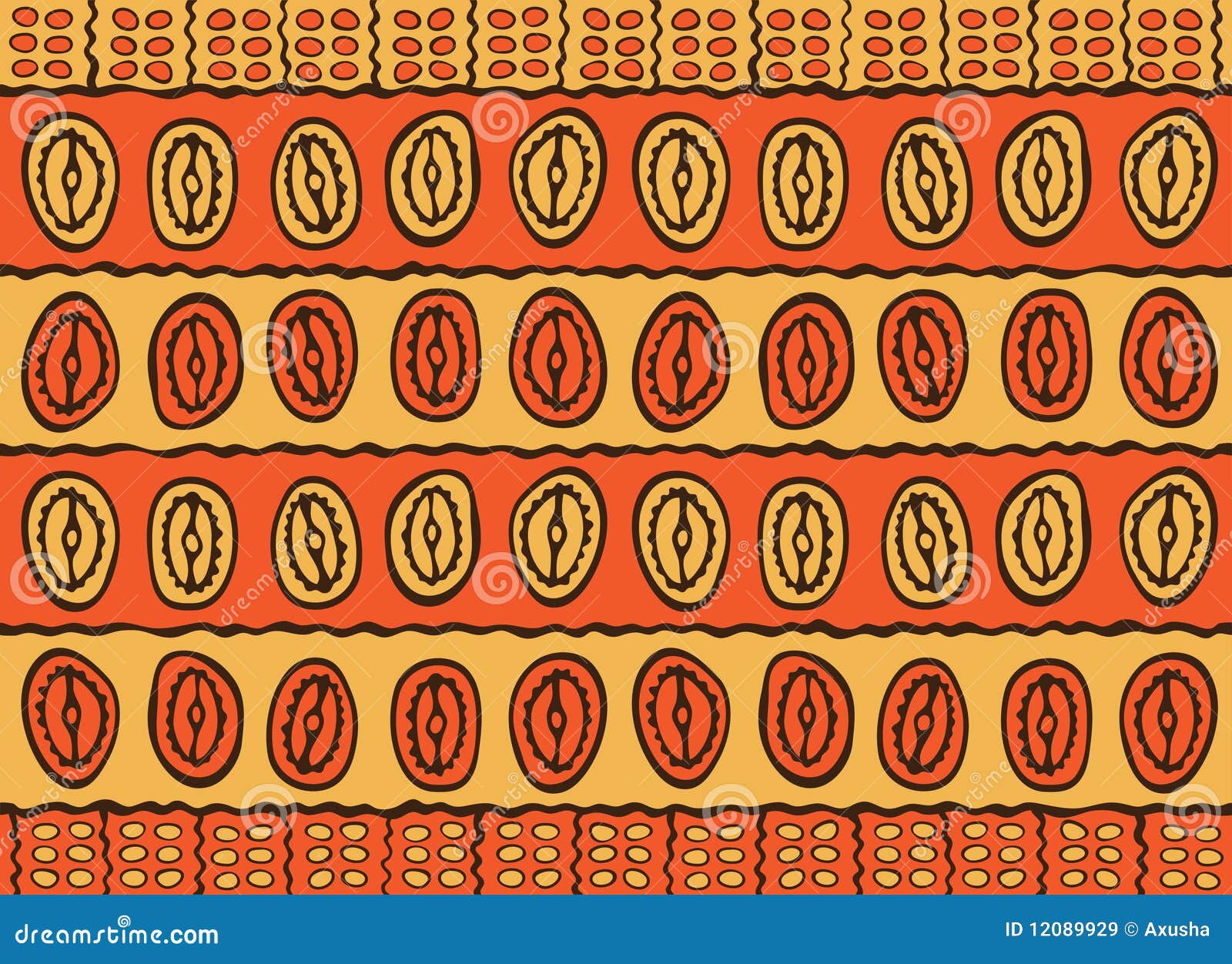 Afrikaans patroon vector illustratie. Illustration of gekleurd - 12089929