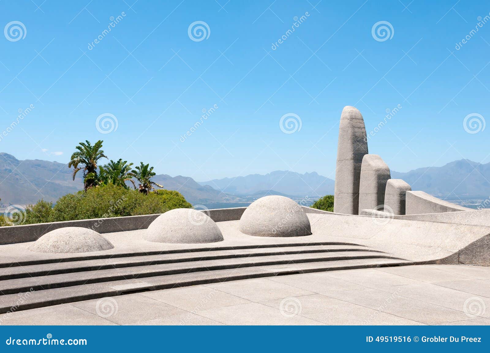 Afrikaans Taalmonument in Paarl Stock Foto - Image of stappen ...