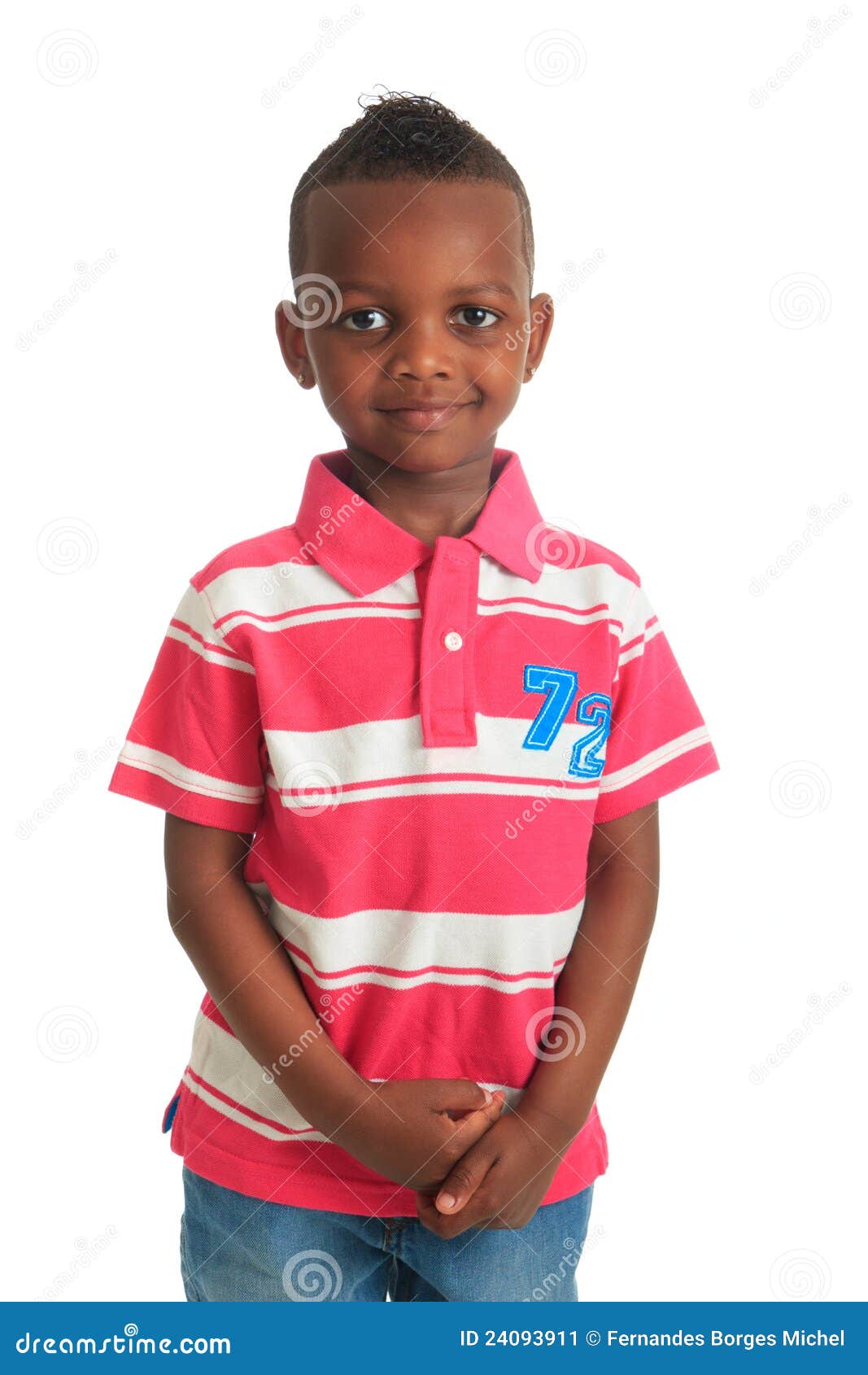 Afro American Black Child Smiles Isolated 1 Stock Image - Image of ...