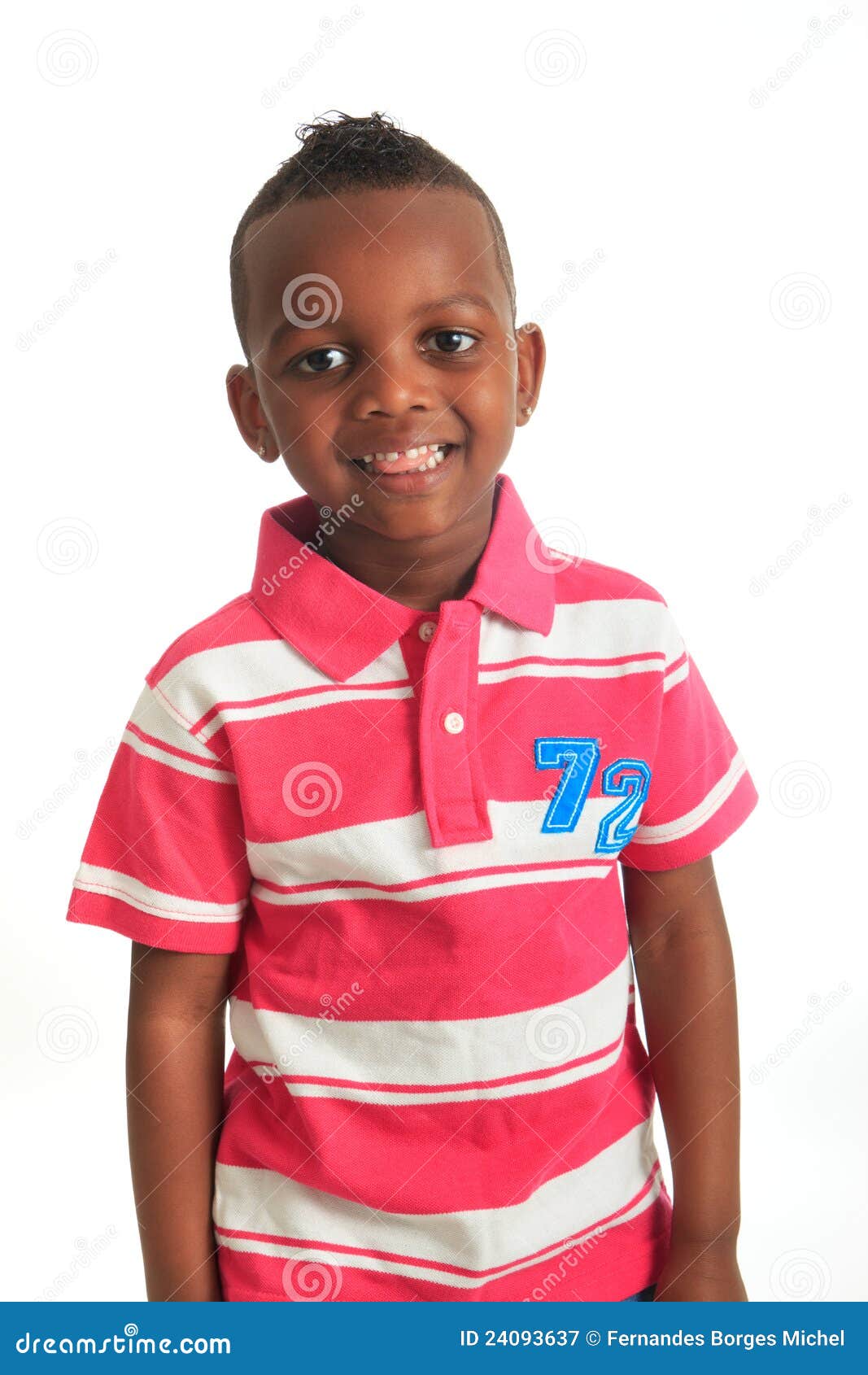 Afro American Black Child Smiles Isolated 8 Stock Image - Image of hair ...