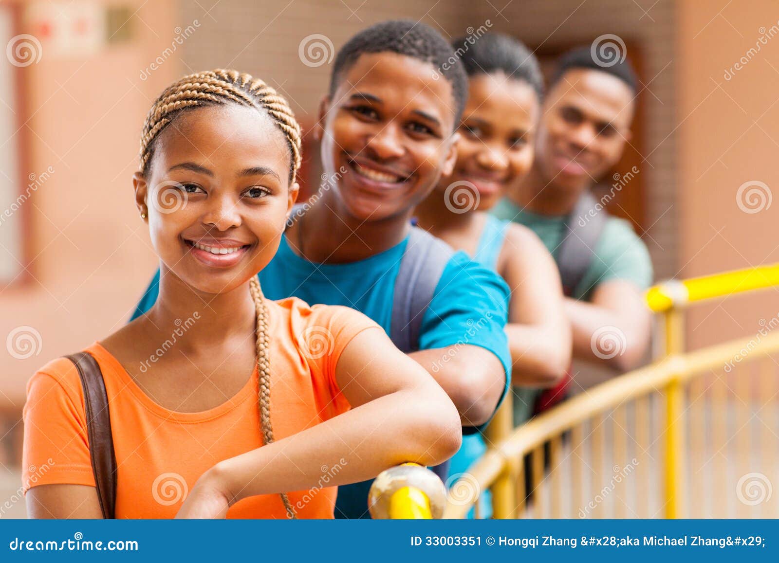 Afro American College Students Stock Image - Image of campus, ethnic ...