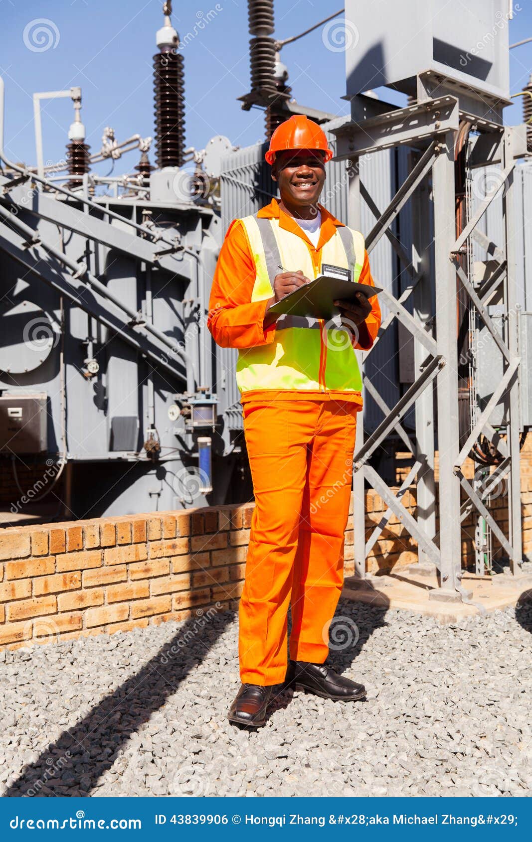 Afro american engineer stock photo. Image of distribution - 43839906