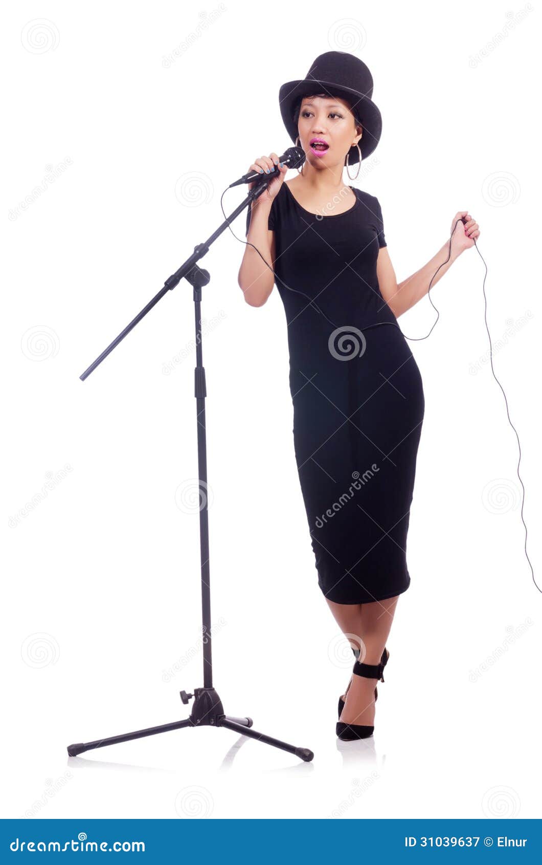 Afro-american Female Singer Stock Image - Image of musician, club: 31039637