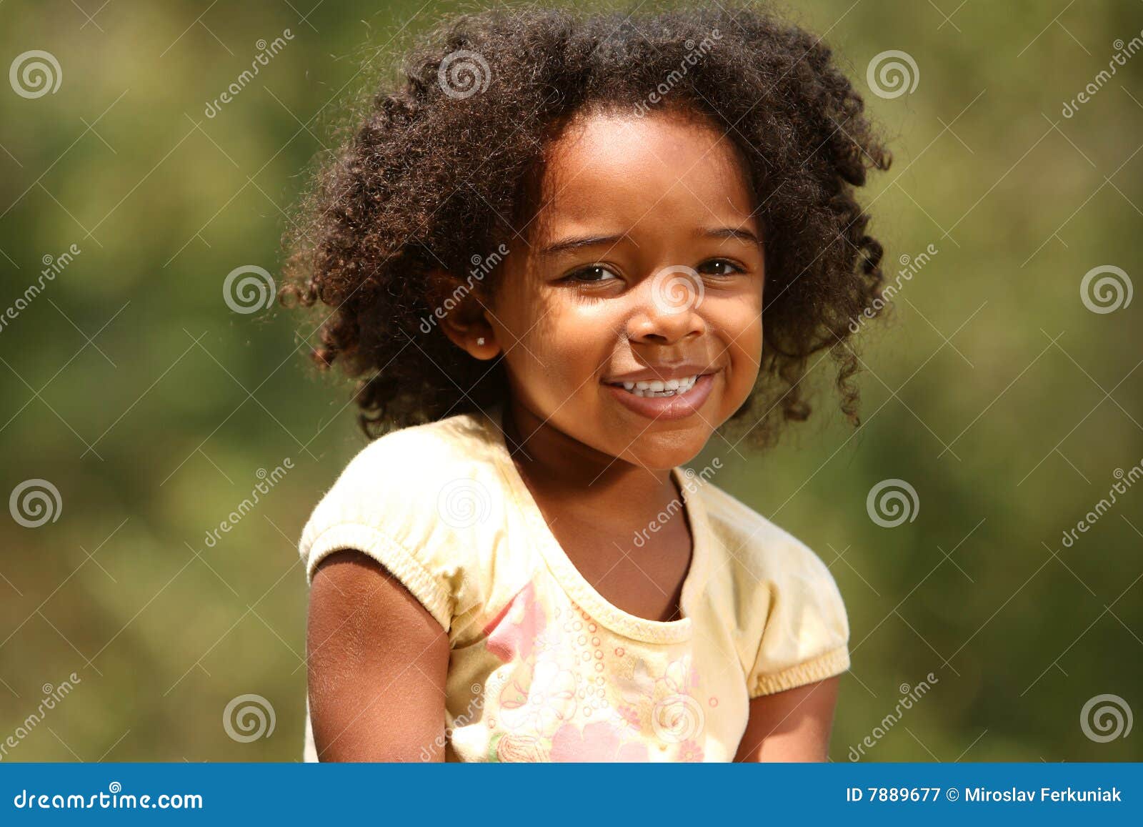 Afro Child stock image. Image of grass, african, little - 7889677