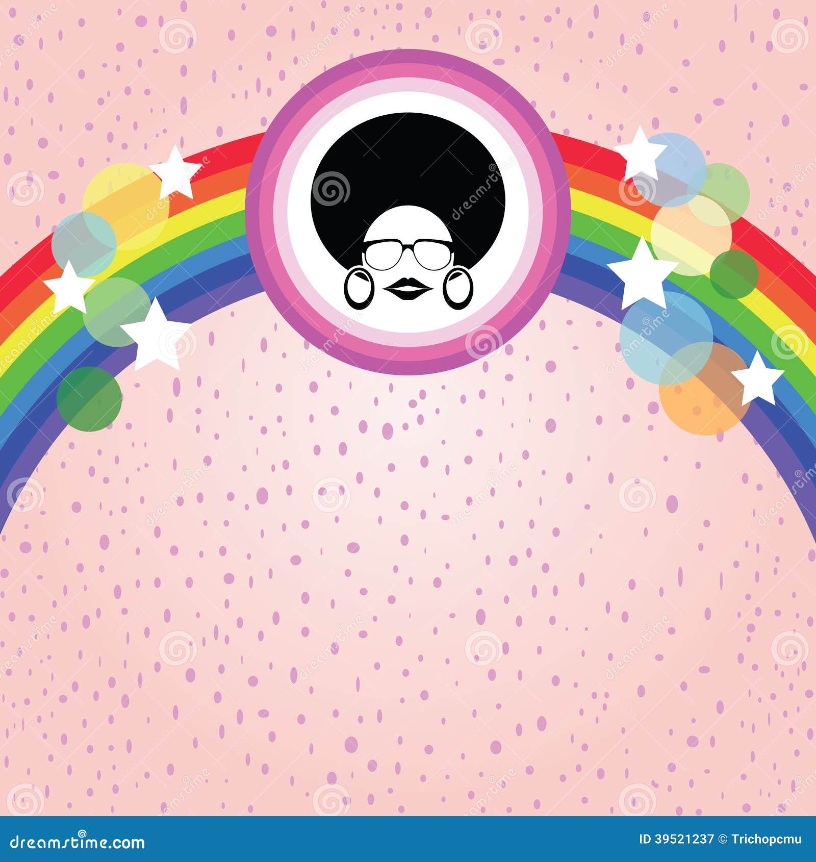 Afro Lady Clip Art Cartoon Vector | CartoonDealer.com #28666653