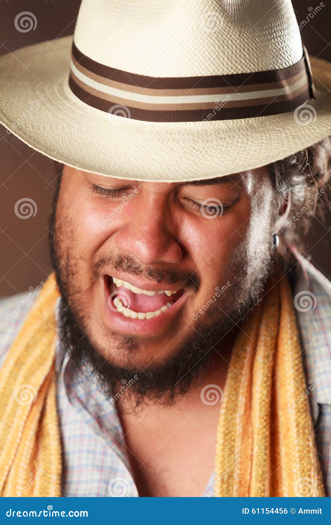 Afro Man Face Expression stock photo. Image of accessories - 61154456