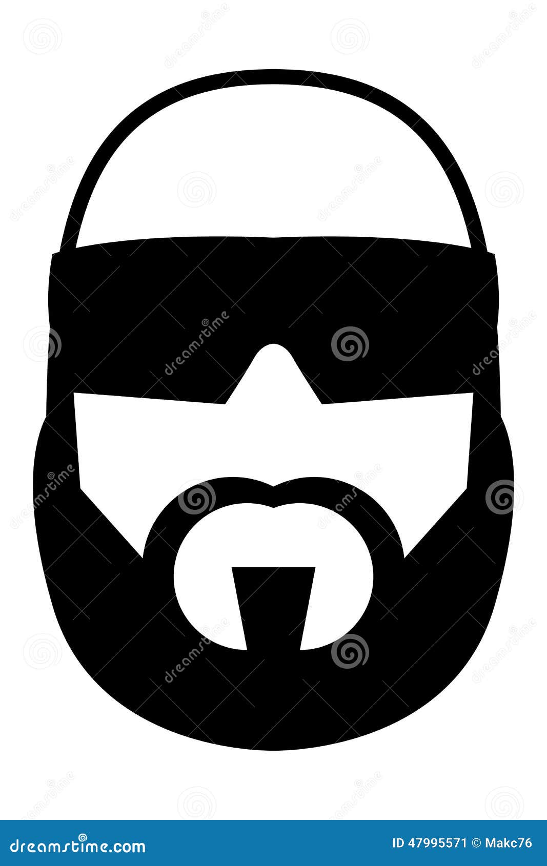 Afro Man stock vector. Illustration of design, black - 47995571