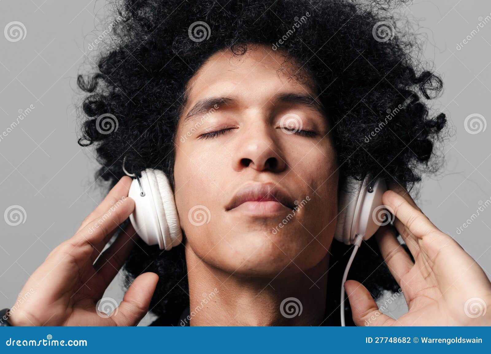 Afro music headphones stock photo. Image of disco, copyspace - 27748682