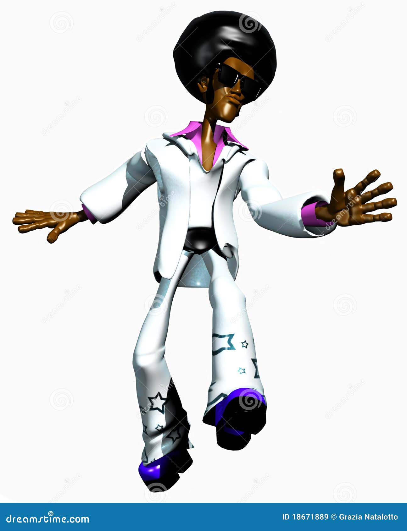 Afroman dancing stock illustration. Illustration of funny - 18671889