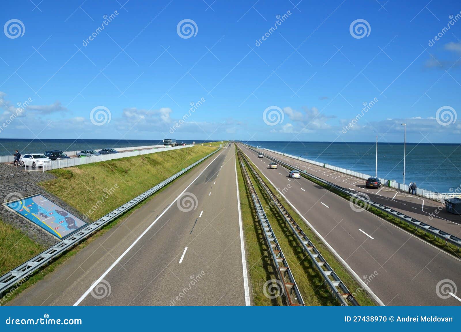 Afsluitdijk On Map Royalty-Free Stock Image | CartoonDealer.com #122545066