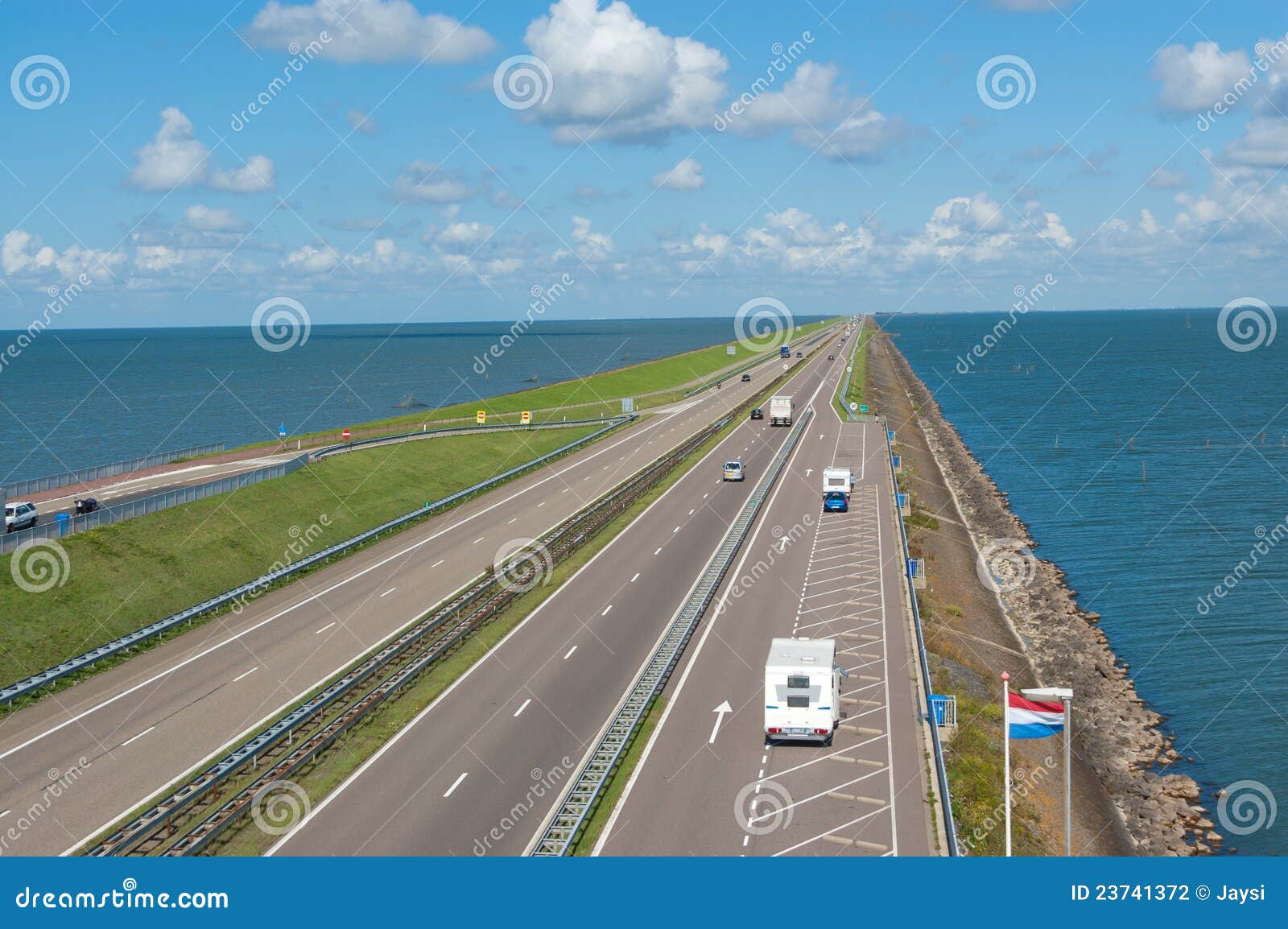 Afsluitdijk On Map Royalty-Free Stock Image | CartoonDealer.com #122545066