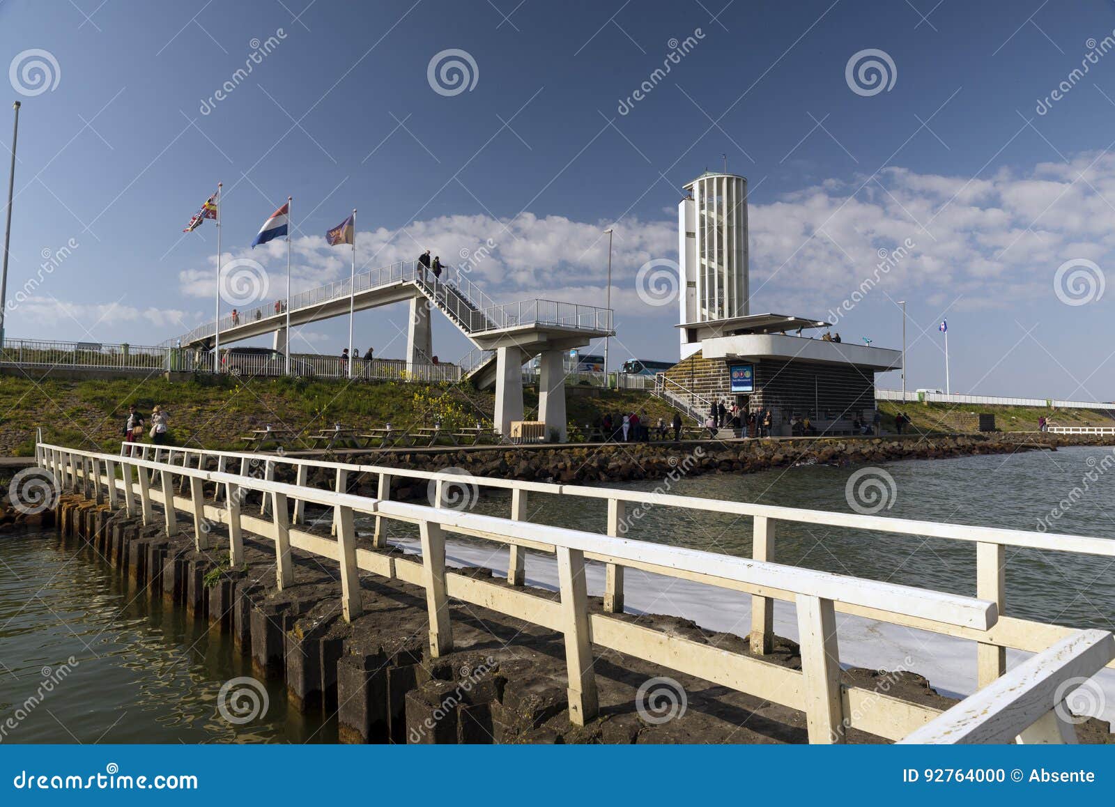 Afsluitdijk editorial image. Image of coast, dutch, architecture - 92764000