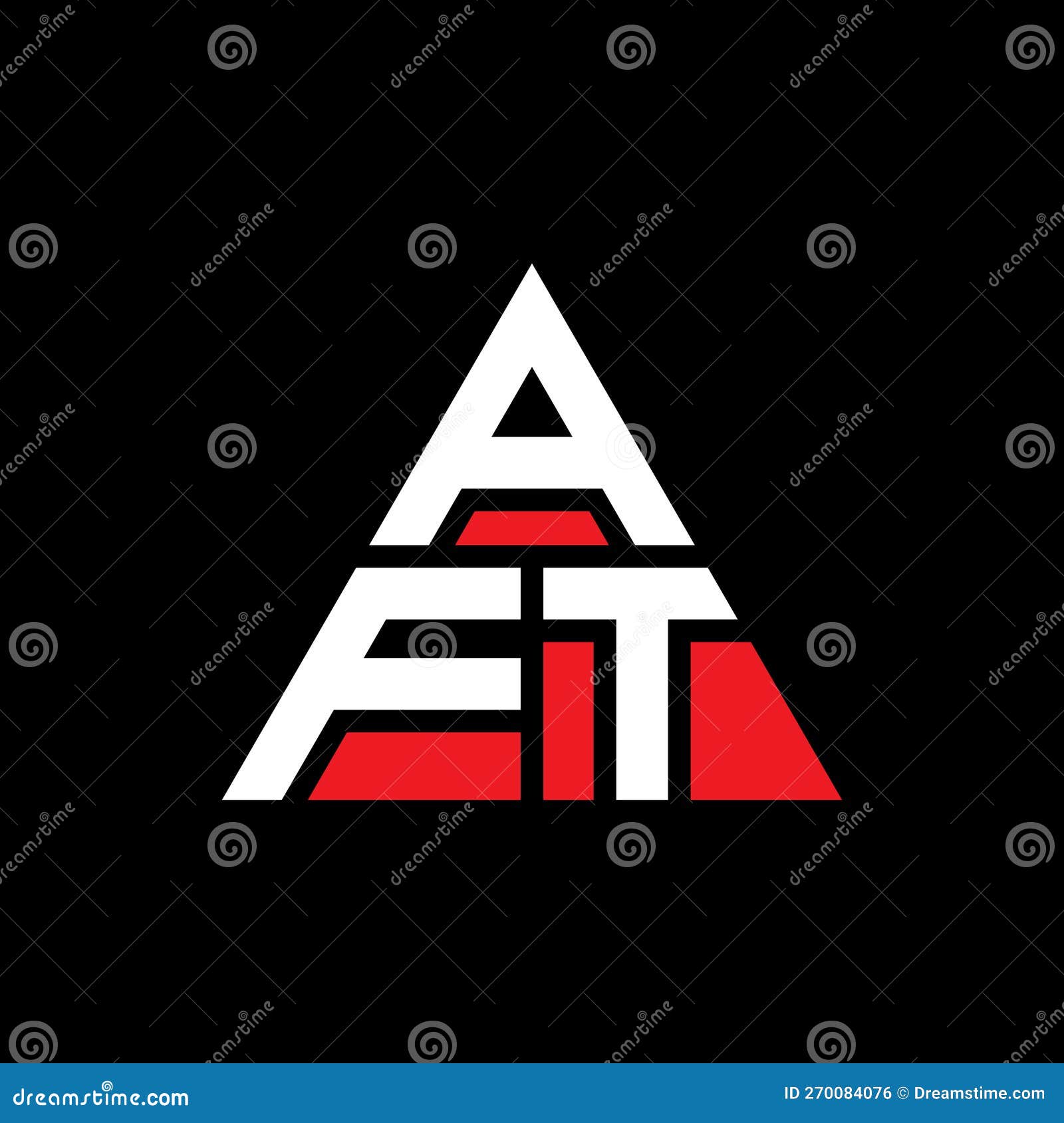 AFT Triangle Letter Logo Design With Triangle Shape. AFT Triangle Logo ...