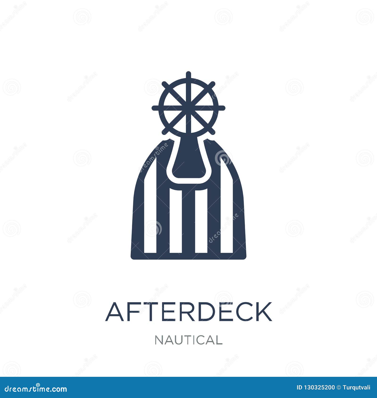 Afterdeck Icon. Trendy Flat Vector Afterdeck Icon on White Background ...