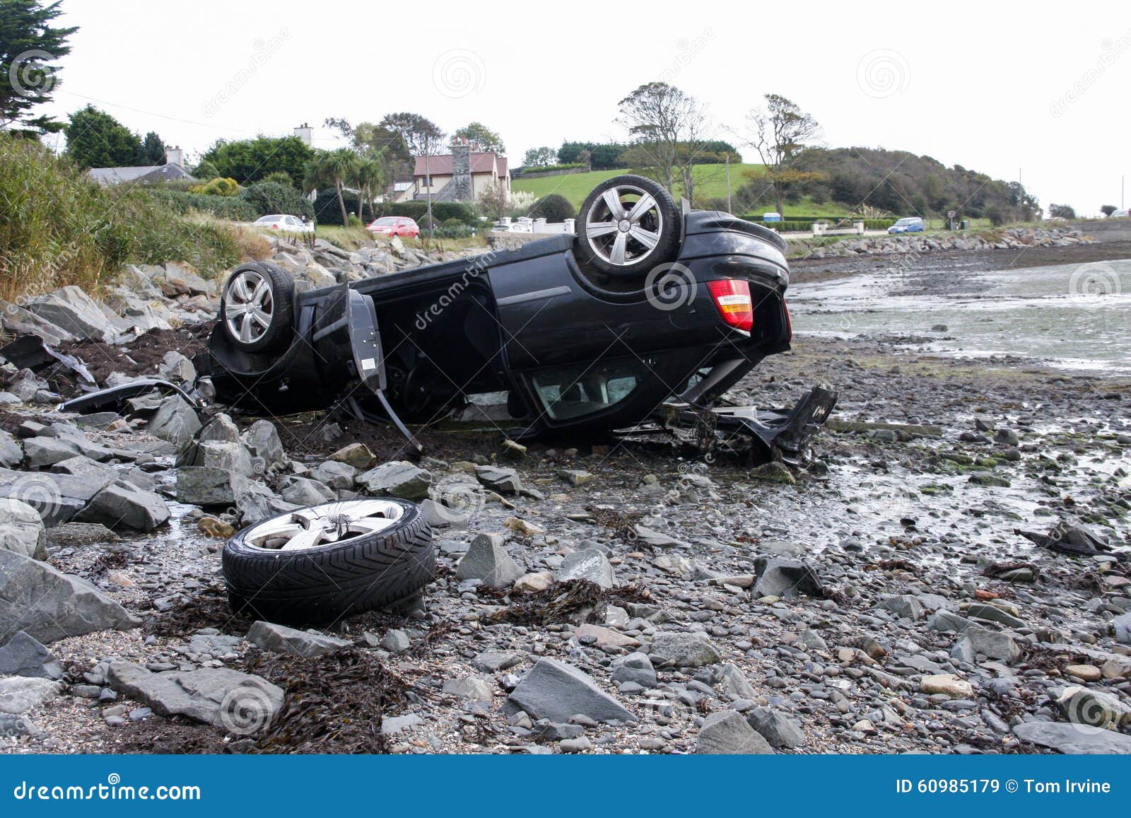Aftermath of car crash stock image. Image of wrecked - 60985179