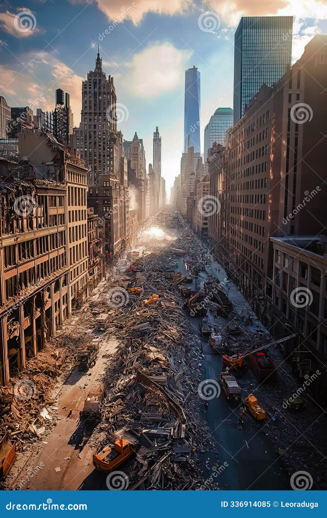 Aftermath of the 9 11 Destruction, Showcasing the Devastation and ...