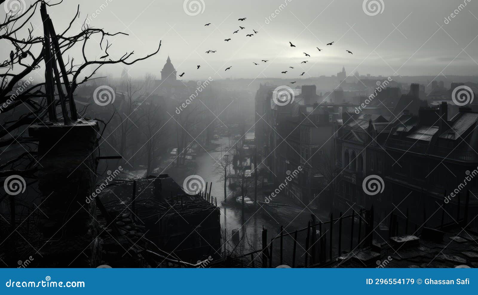 Aftermath of a Devastating War Stock Illustration - Illustration of ...