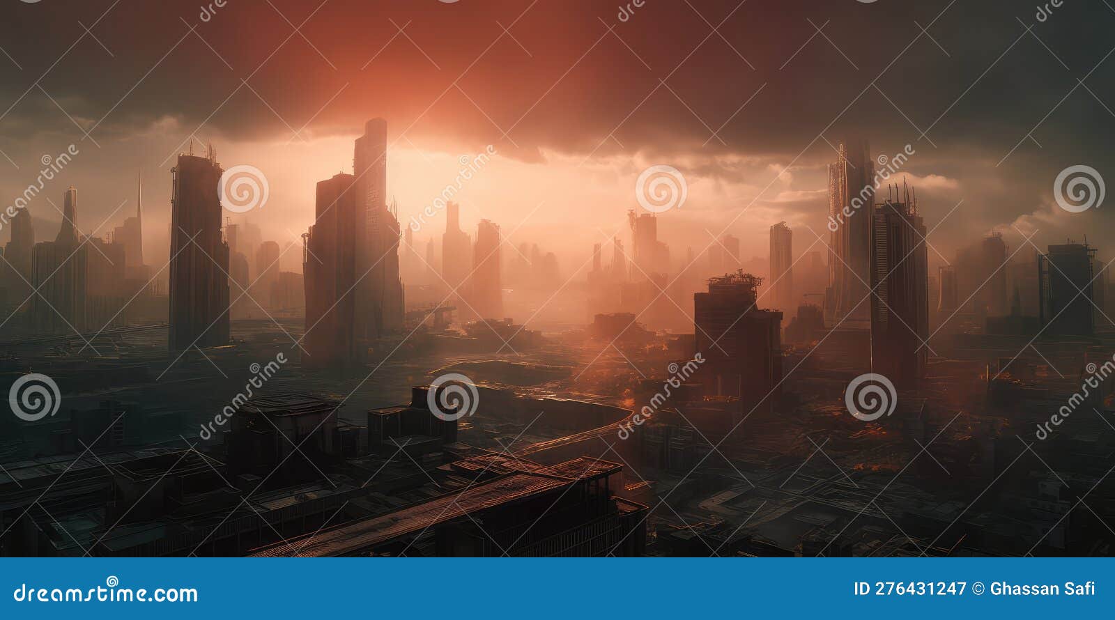 Aftermath of a Devastating War Stock Illustration - Illustration of ...