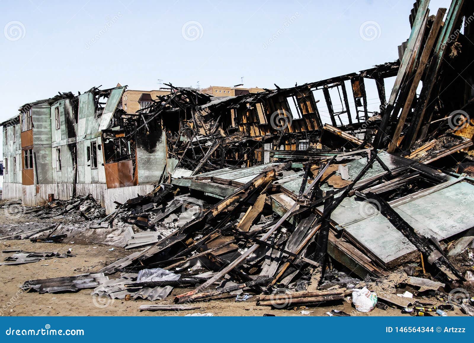 Aftermath of a Fire in the House Stock Photo - Image of dangerous ...
