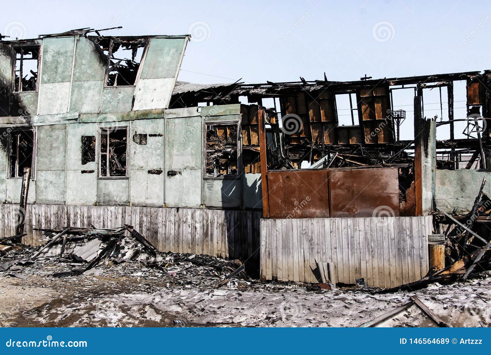 Aftermath of a Fire in the House Stock Image - Image of dangerous ...