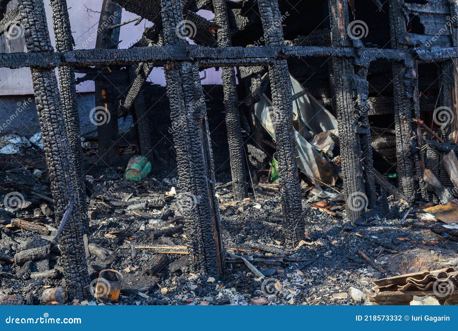 Aftermath Of A Fire In The House Stock Image | CartoonDealer.com #146564689