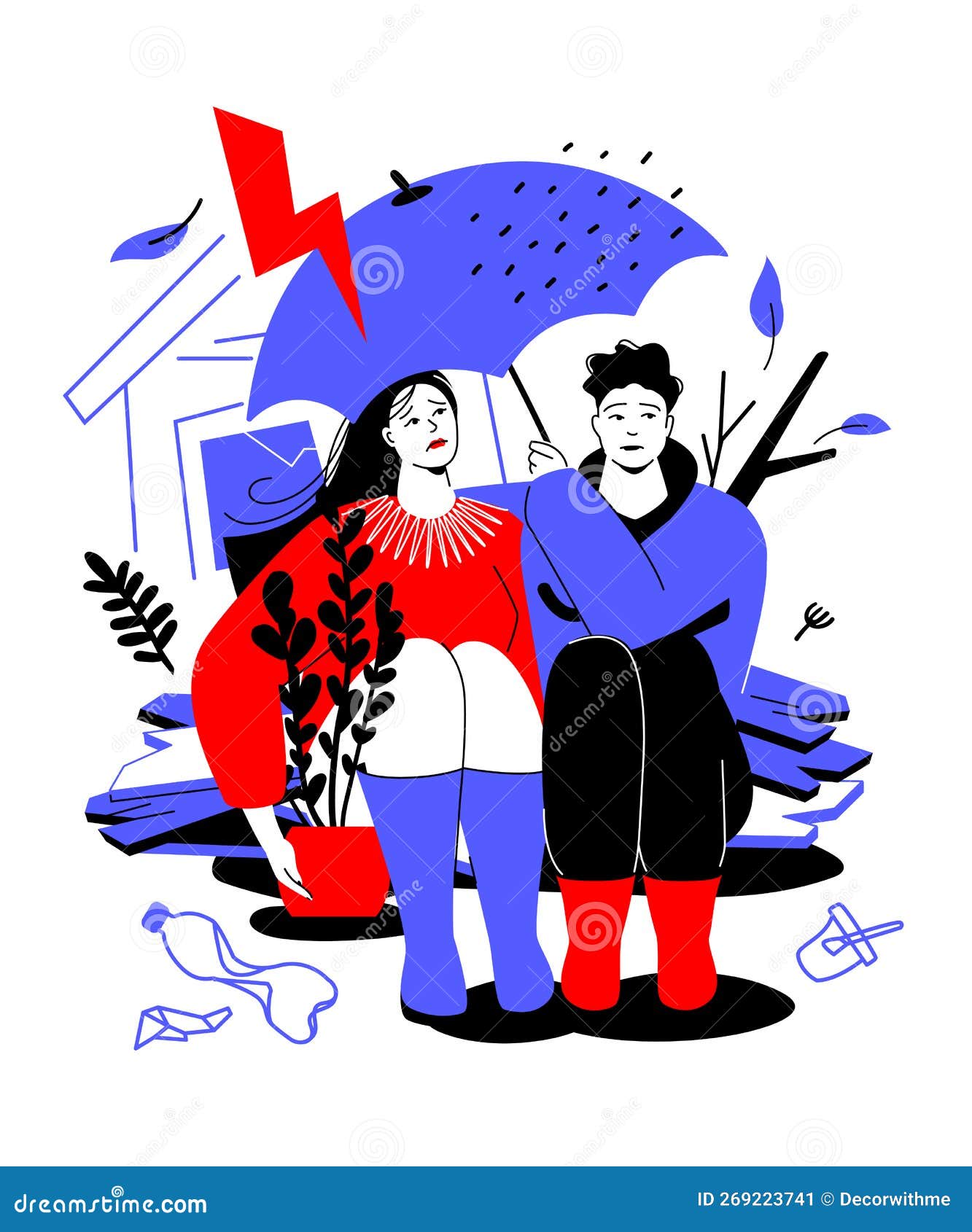 Earthquake Taking Earth Crust Inside It With Fire. Nuclear Explosion ...