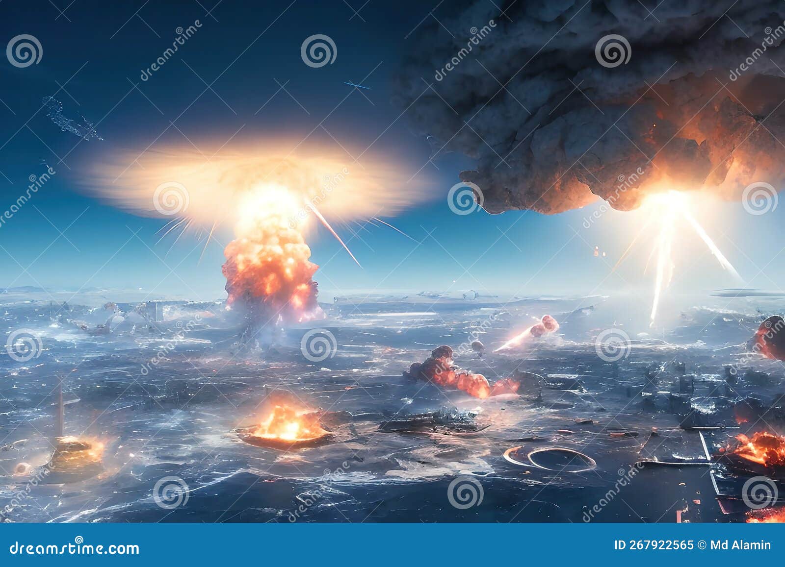 Aftermath of a Nuclear Explosion Which Causes End of Current Human Race ...