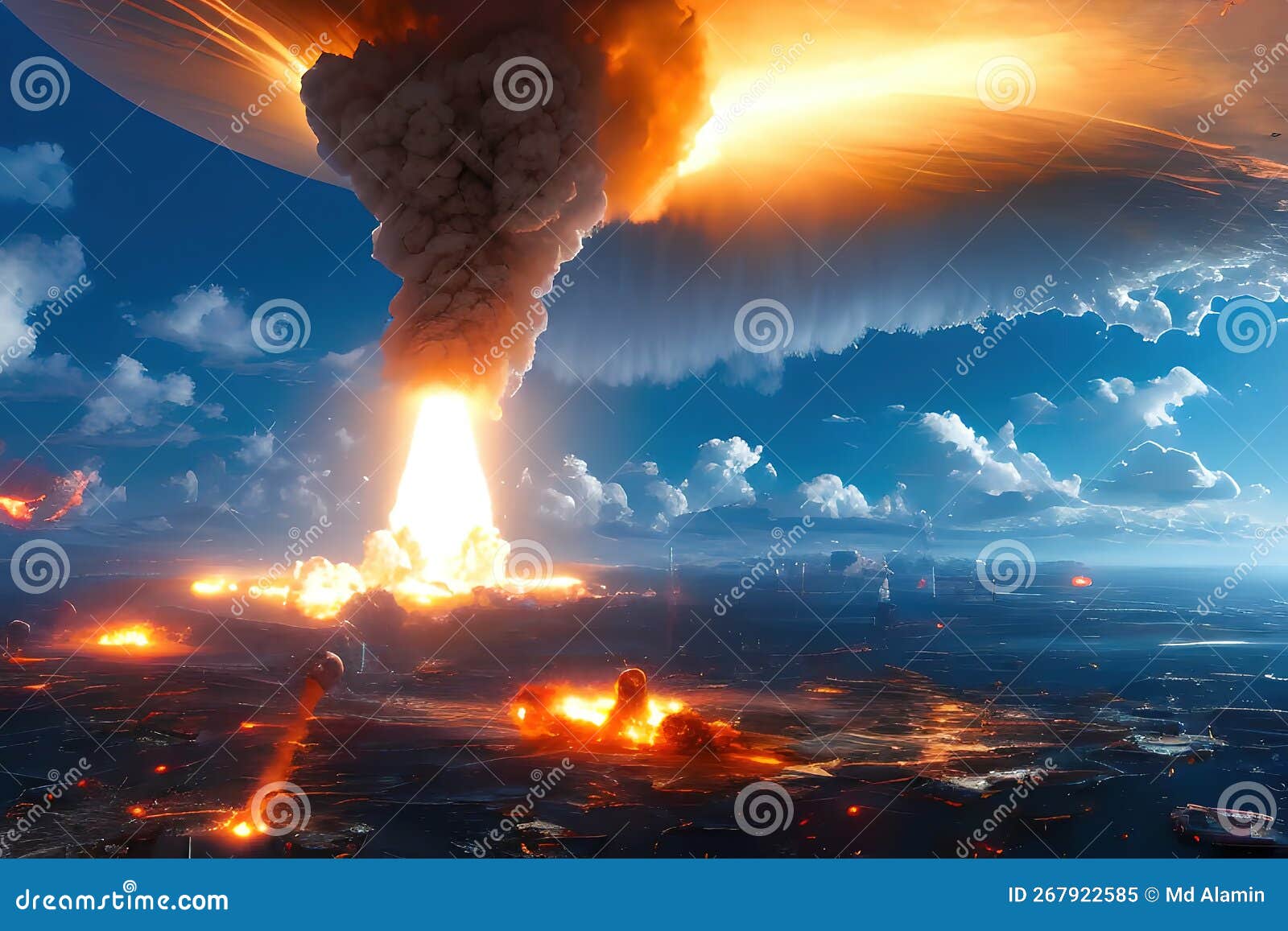 Aftermath of a Nuclear Explosion Which Causes End of Current Human Race ...