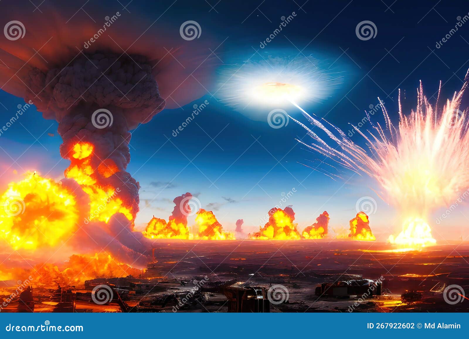 Aftermath of a Nuclear Explosion Which Causes End of Current Human Race ...