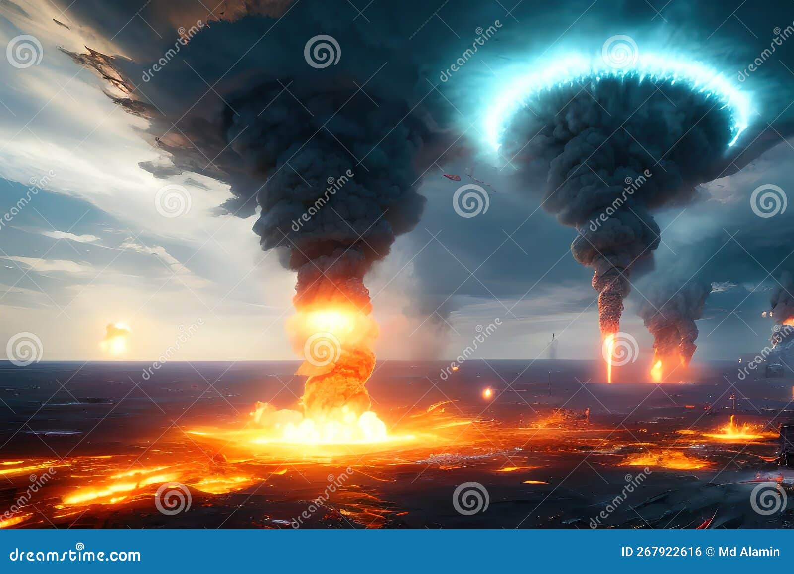 Aftermath of a Nuclear Explosion Which Causes End of Current Human Race ...