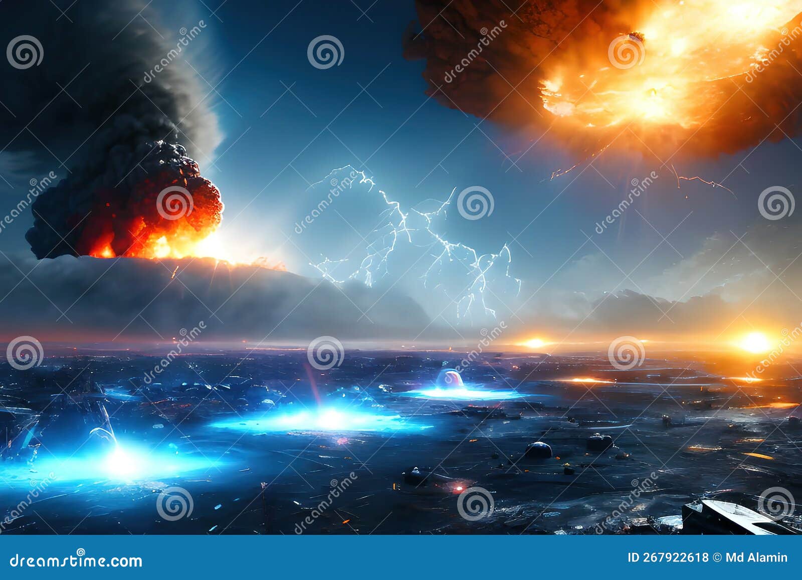 Aftermath of a Nuclear Explosion Which Causes End of Current Human Race ...