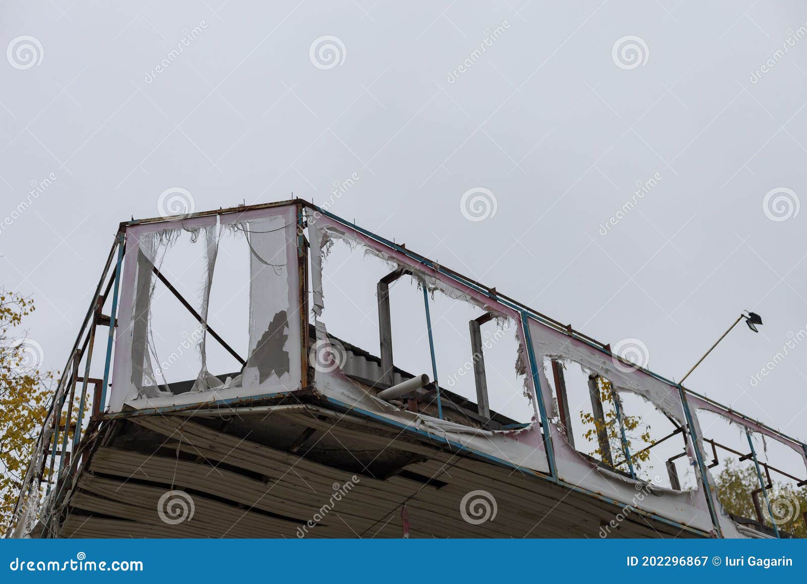 The Aftermath of a Severe Hurricane that Damaged Rooftops and Destroyed ...