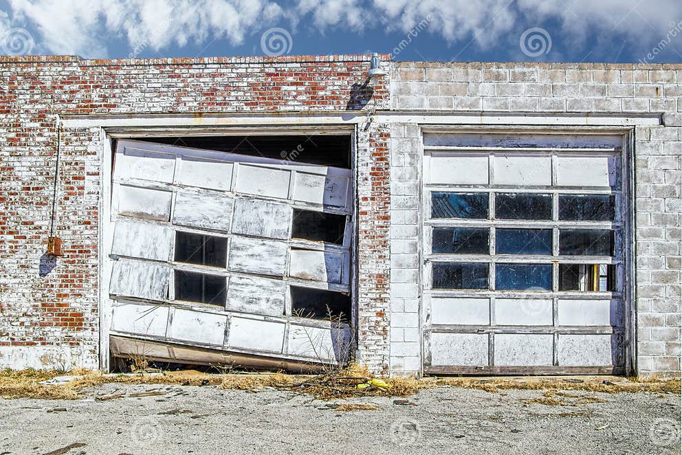 Aftermath of Tornado - Commercial Garage Doors in Vintage Brick ...