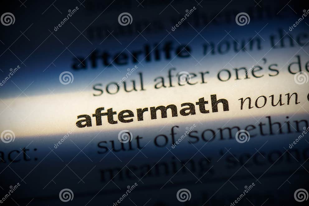 Aftermath stock photo. Image of etymology, info, book - 161577136