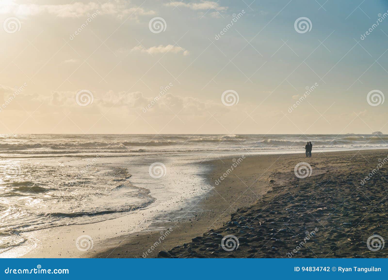An afternoon at the beach. stock photo. Image of peaceful - 94834742