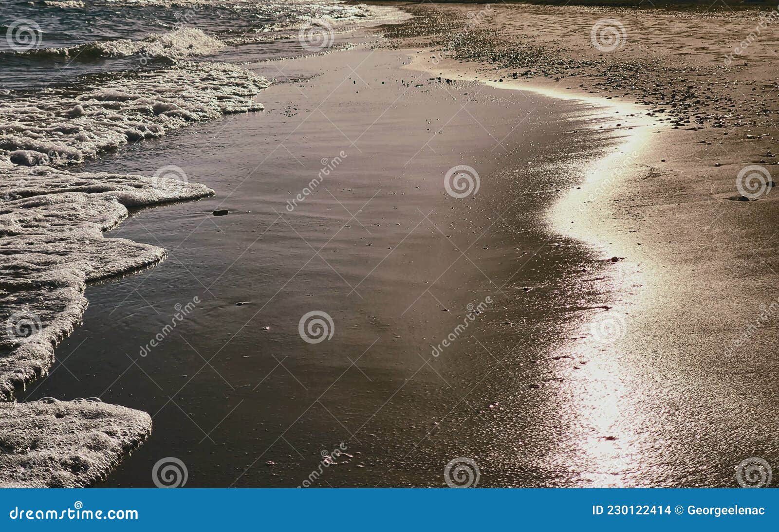 Afternoon at the Beach at Oroklini of Cyprus Republic Stock Photo ...